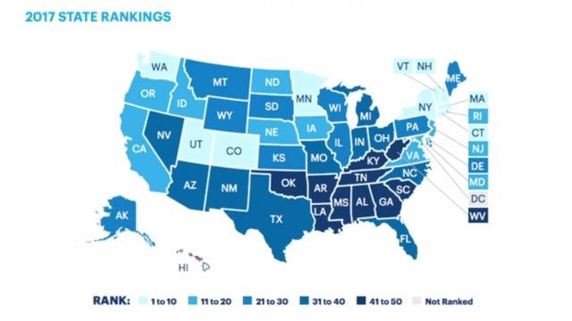 The healthiest and least healthy states in the U.S. - CBS News