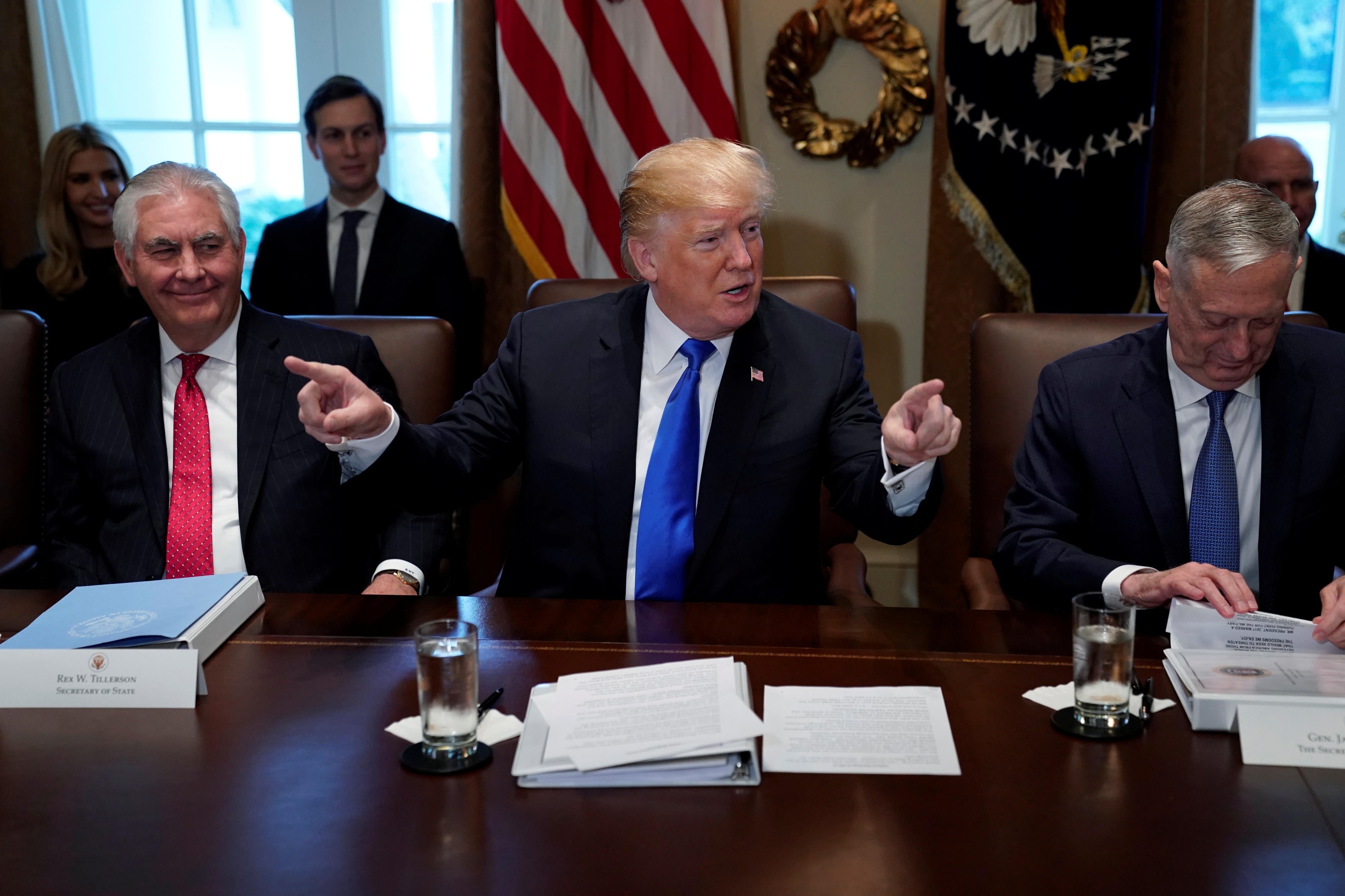 Trump celebrates GOP tax bill with Cabinet - CBS News