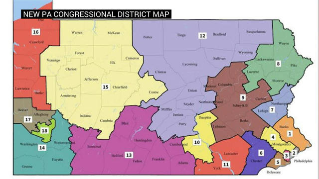 Pennsylvania redistricting map challenge filed with Supreme Court - CBS ...