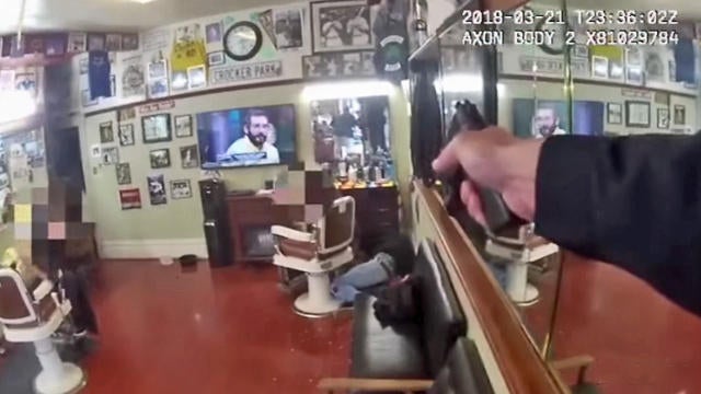 San Francisco police release video of deadly barber shop shooting - CBS ...