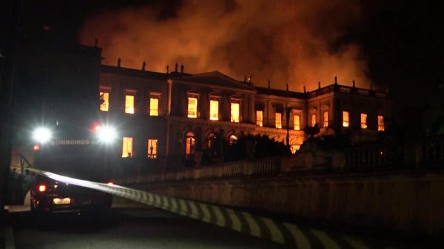 National Museum fire today: Massive blaze engulfs 200-year-old museum ...