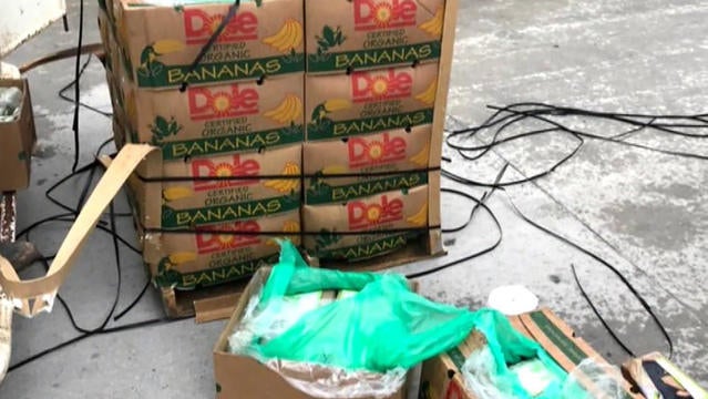 Police seize record cocaine haul in banana shipment in Spain; woman arrested and 2 suspects at ...