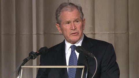 President Bush Eulogy: George W. Bush says George H.W. Bush was the ...