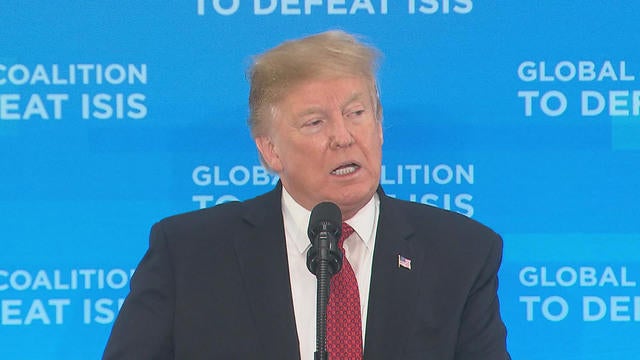 Trump says seizure of "100 percent" of ISIS territory should be ...