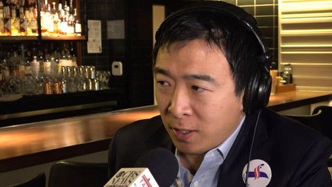 Presidential candidate Andrew Yang explains support for universal basic ...