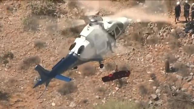 Helicopter rescue spinning: Dramatic video shows helicopter rescue of ...