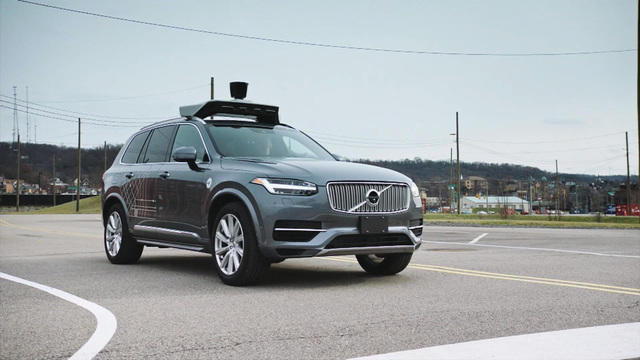 Uber's secret self-driving car testing facility: Uber gives "CBS This ...
