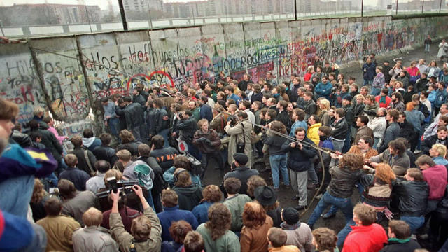 The Berlin Wall came down 35 years ago today. Fragments of the famous border still remain today ...