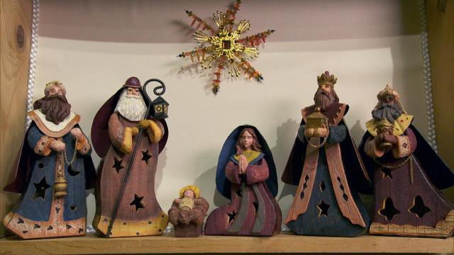Nativity scenes, from the artistic to the living - CBS News