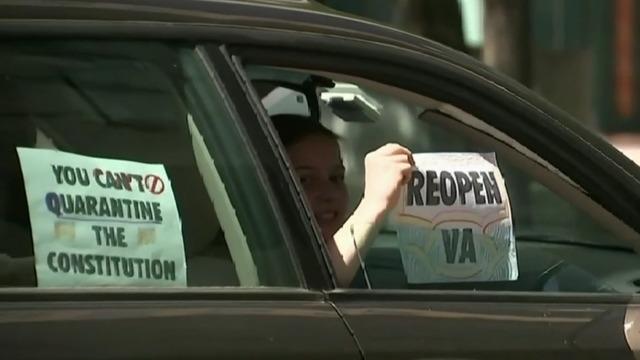 Virginia argues against large gatherings in church lawsuit - CBS News