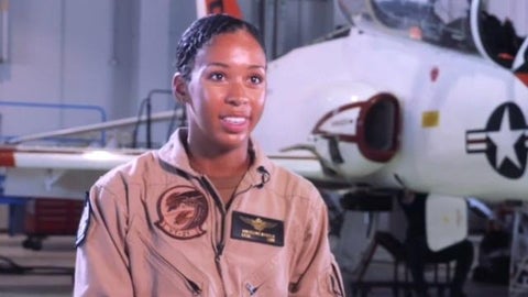 U.S. Navy's first Black female fighter pilot gets her Wings of Gold ...
