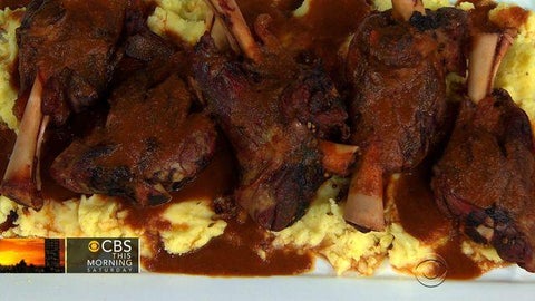 Chef Tony Maws' Morrocan harroset braised lamb shanks on THE Dish - CBS ...