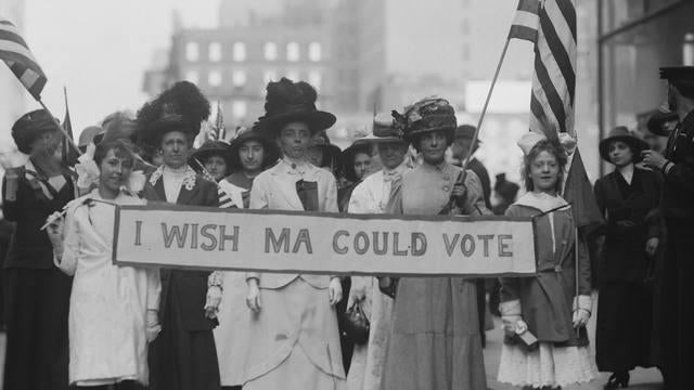 How suffragists finally won the right to vote for women - CBS News