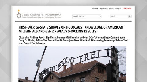 Survey finds "shocking and saddening" lack of Holocaust knowledge among ...