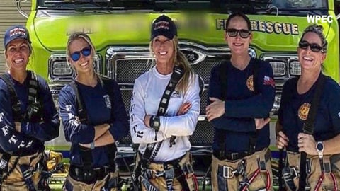 All-female crew makes history at Florida fire department - CBS News