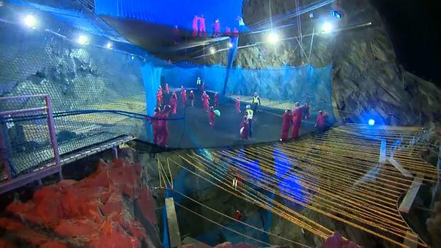 World's biggest underground trampoline opens in Wales - CBS News