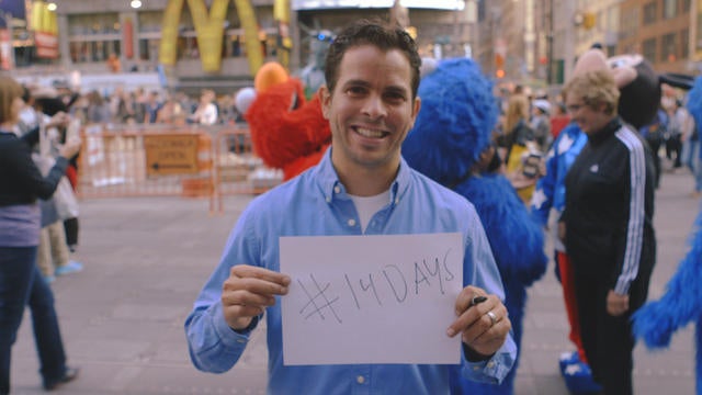 #14Days: Nick Ortner, Tapping in Times Square - CBS News