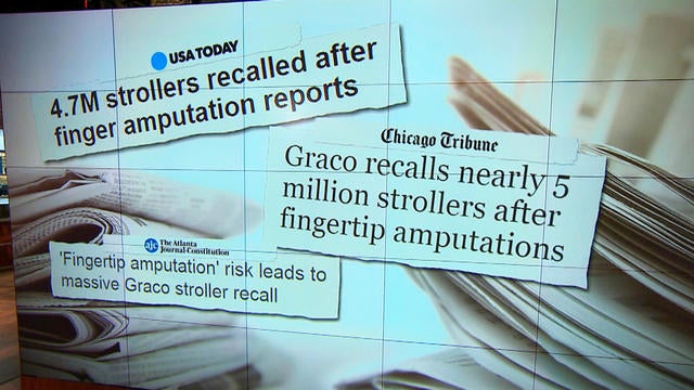 Nearly 5 million Graco strollers recalled after kids' fingertip ...