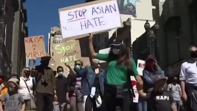 Thousands protest violence against Asian Americans during National Day ...