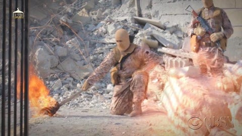 ISIS video purports to show Jordanian pilot burned alive - CBS News