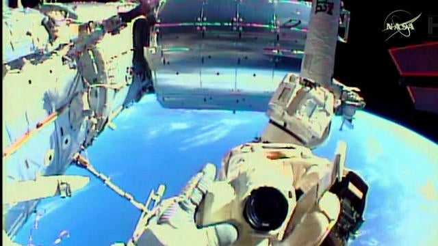 Second spacewalk advances space station upgrades - CBS News