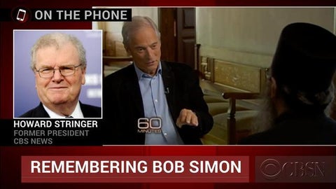 Bob Simon a correspondent "from the golden age," Howard Stringer says ...