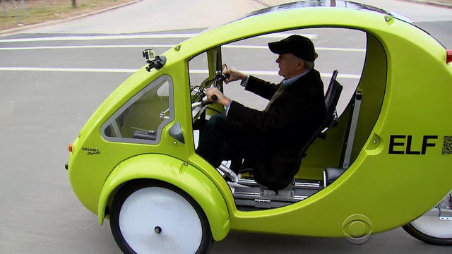 Bike/car hybrid combines functions of both, makes commute fun - CBS News