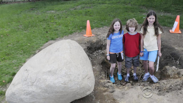 How a rock on a school playground became "magical" - CBS News