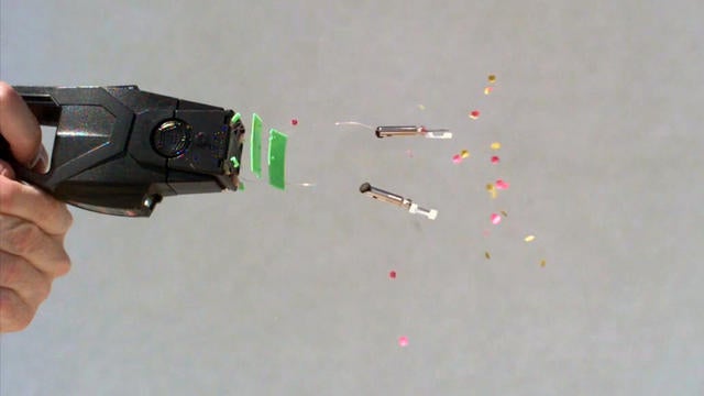 Taser effects on bare skin in super slow-motion, on The Feed! - CBS News