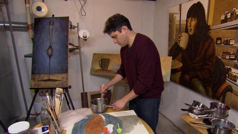 Painting with coffee - CBS News