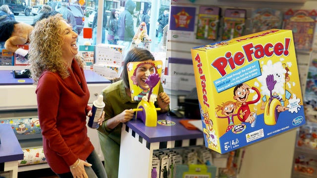 Why the "Pie Face" game is flying off shelves - CBS News