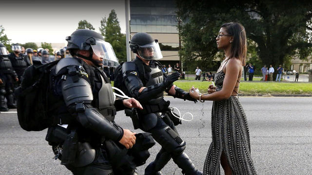 Ieshia Evans, woman in iconic Baton Rouge police protest photo, speaks ...