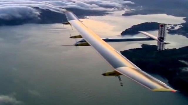 Sunlight powers an aviation milestone - CBS News