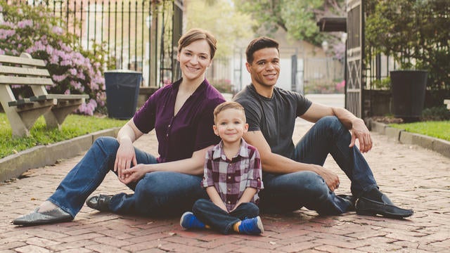Divorced couple still takes a family portrait every year for their son ...