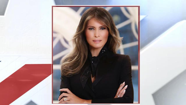 White House releases new first lady Melania Trump portrait - CBS News