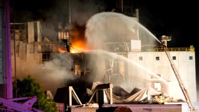Massive explosion rocks Wisconsin plant, sparks fire - CBS News