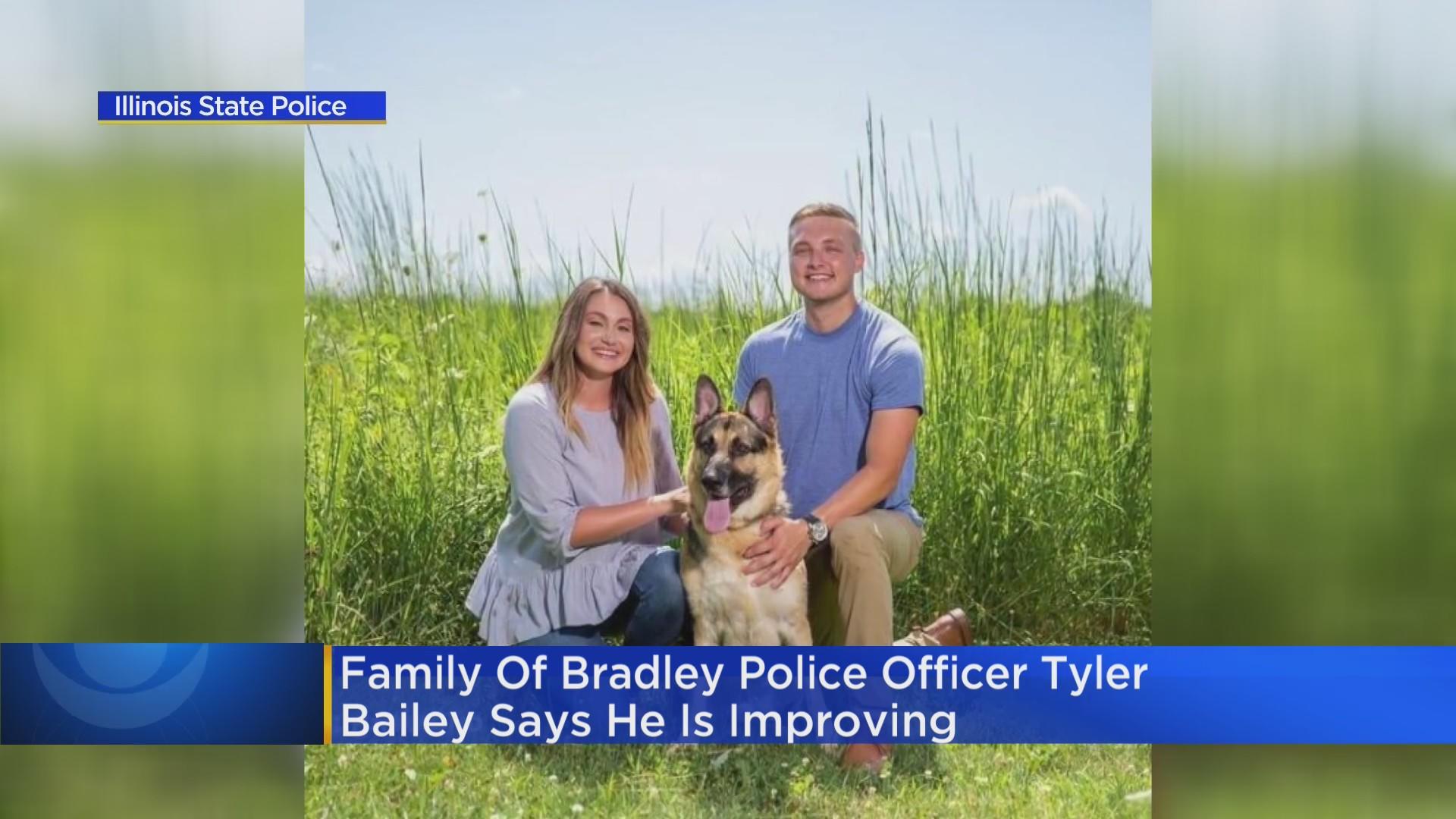 Family of Bradley police Officer Tyler Bailey says he has improved ...