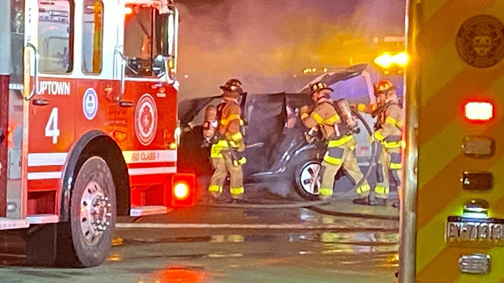 One person taken to the hospital following violent crash outside ...