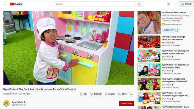 Ryan's World: How a kid in Hawaii became a YouTube millionaire - CBS News