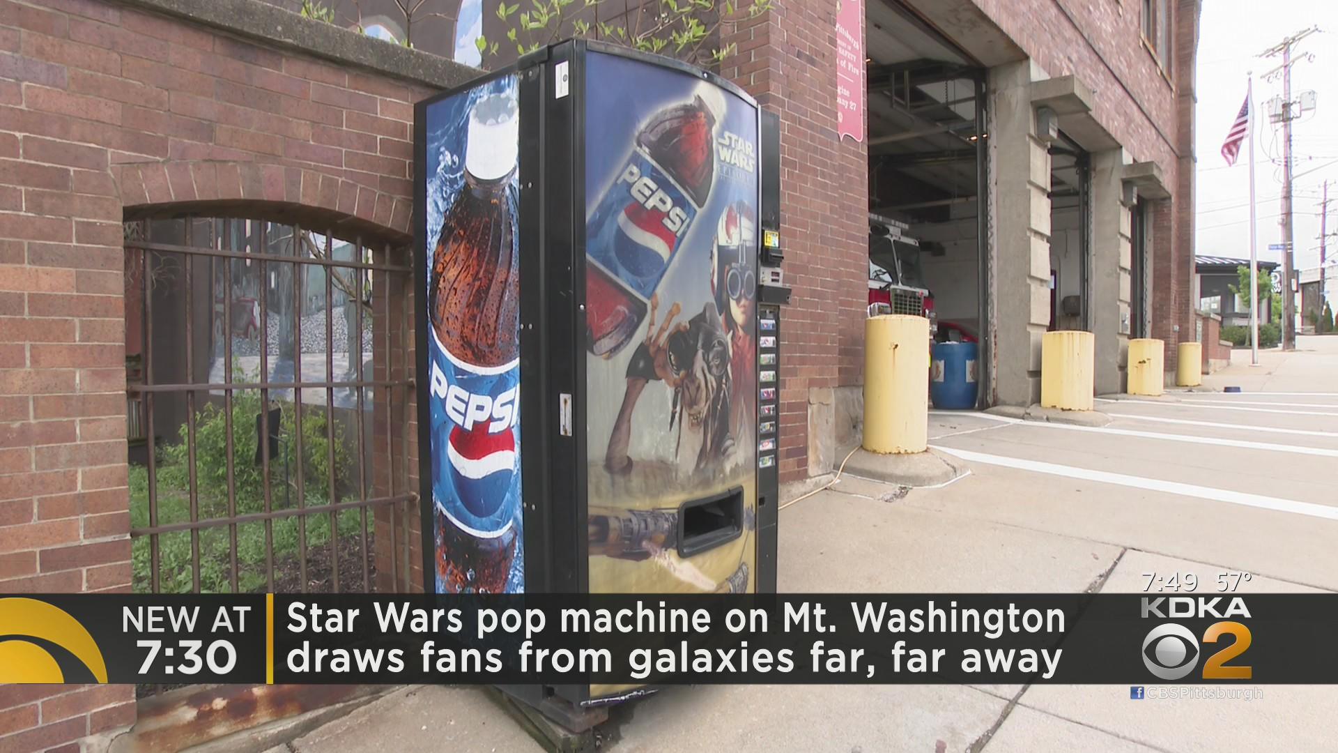 Pepsi repairs, restocks Mt. Washington Star Wars vending machine for ...