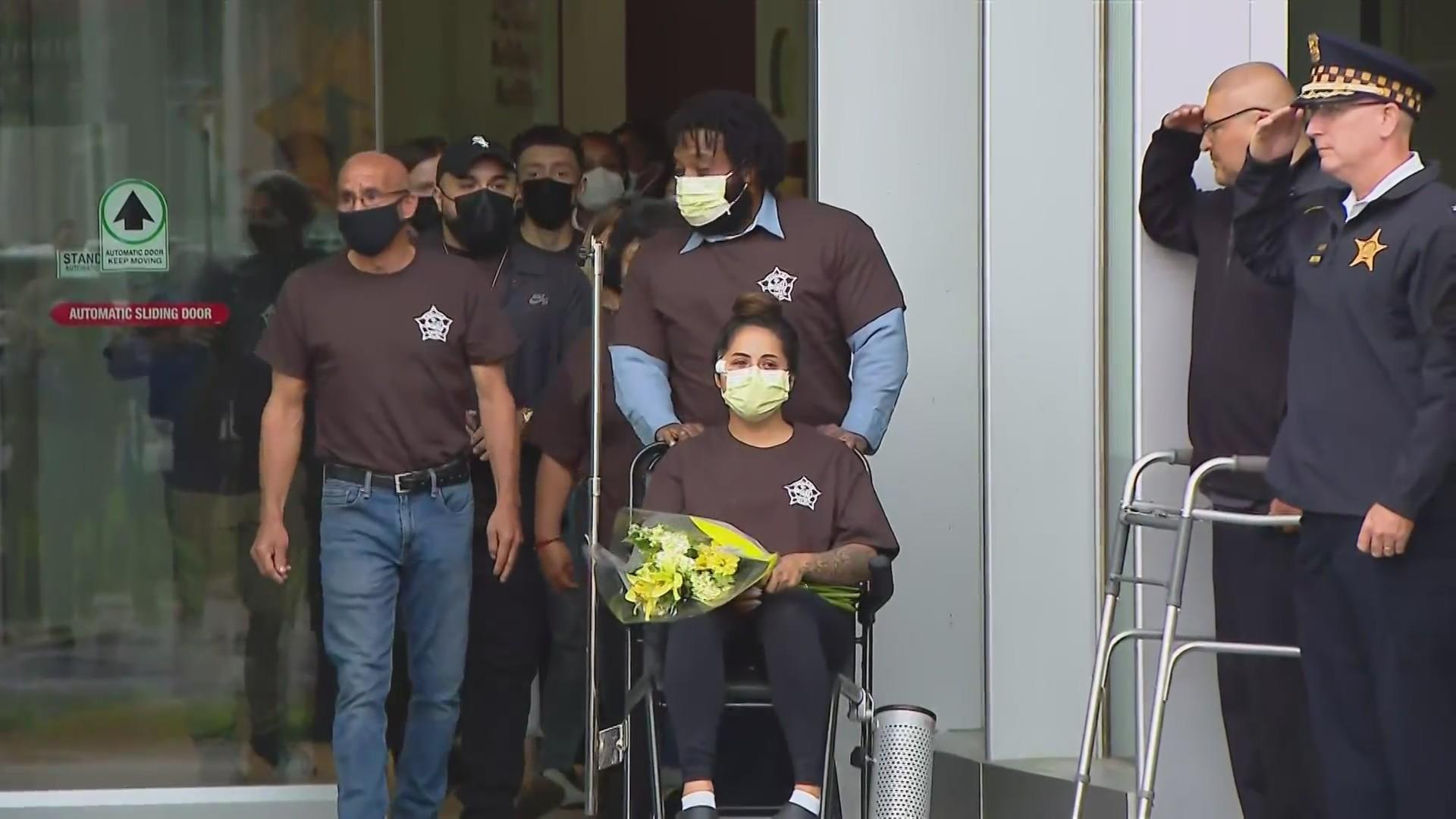 Chicago police officer Fernanda Ballesteros released from hospital ...