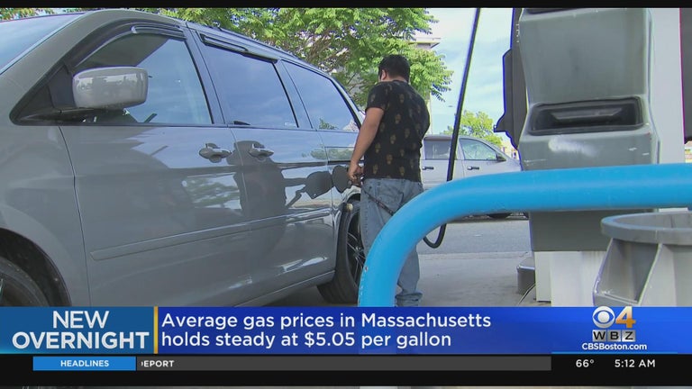 Massachusetts gas prices hold steady at record high $5.05 a gallon ...