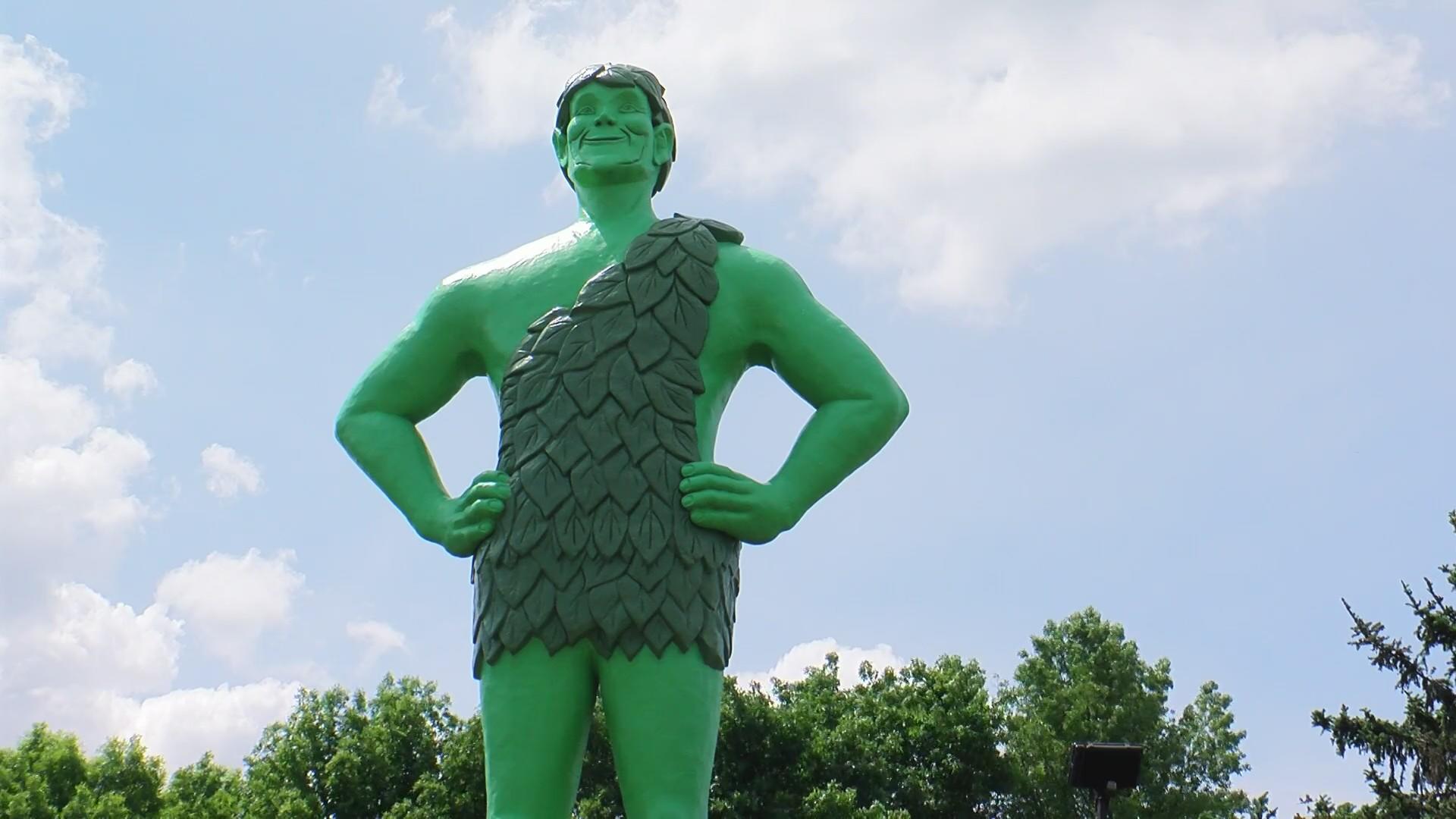 The story behind Faribault County's Jolly Green Giant statue - CBS ...