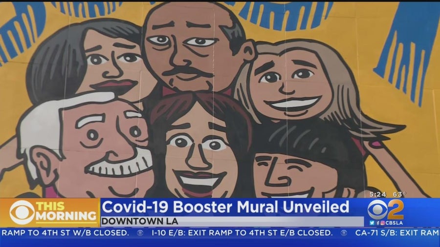 8-story tall mural along 110 Freeway urges Californians to "Boost La ...