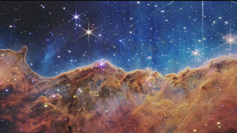 Colorized Webb telescope photos of Jupiter show moons, rings, distant ...