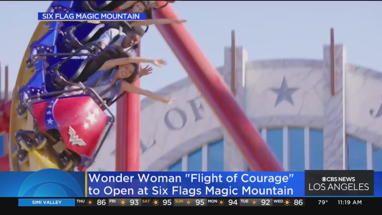 Six Flags unveils Wonder Woman Flight of Courage ride; tallest and ...