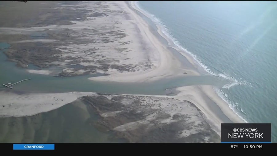 Old Inlet breach that was created by Superstorm Sandy and flushed out ...