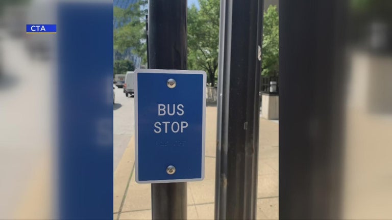 CTA unveils tactile signs to assist blind and low vision riders - CBS ...