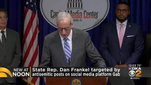 State Rep. Dan Frankel targeted by antisemitic posts on Gab - CBS ...