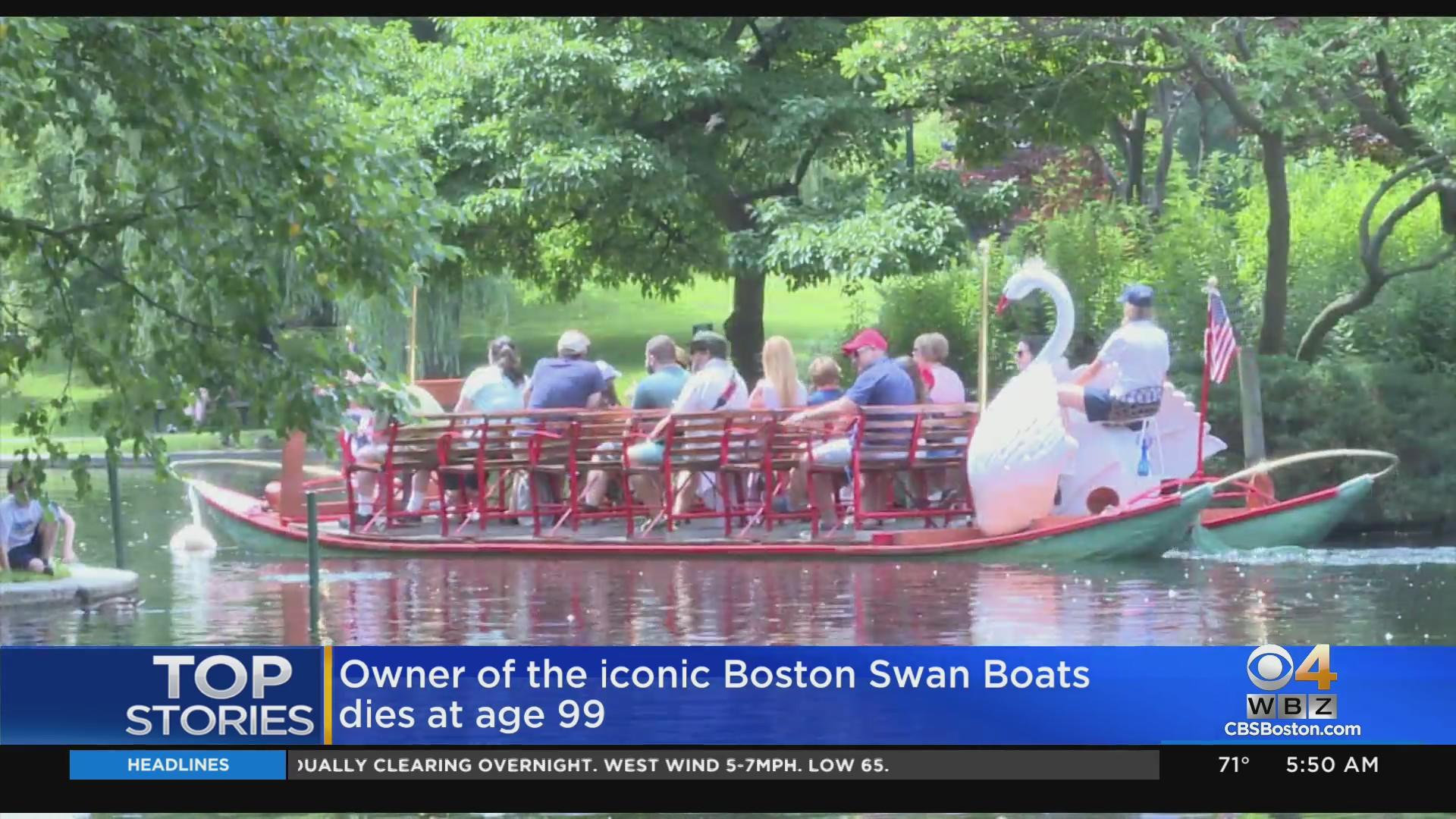 Owner of Swan Boats in Boston Public Garden dies at 99 - CBS Boston